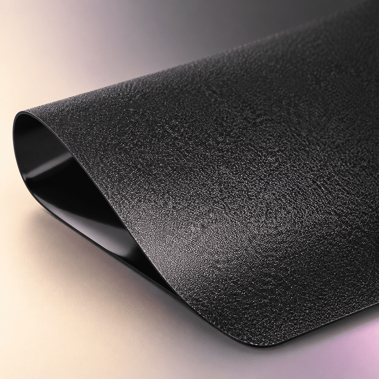 Black 4' x 6' Vinyl Floor Protector Mat for Home Kitchen and Dining ...