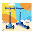 Wadan Kick Scooter with LED Light-Up Wheels, 4 Adjustable Heights, and ...