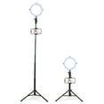 Bower 8” Selfie Ring Light Studio with Tripod Stand, Phone Holder, 10 ...