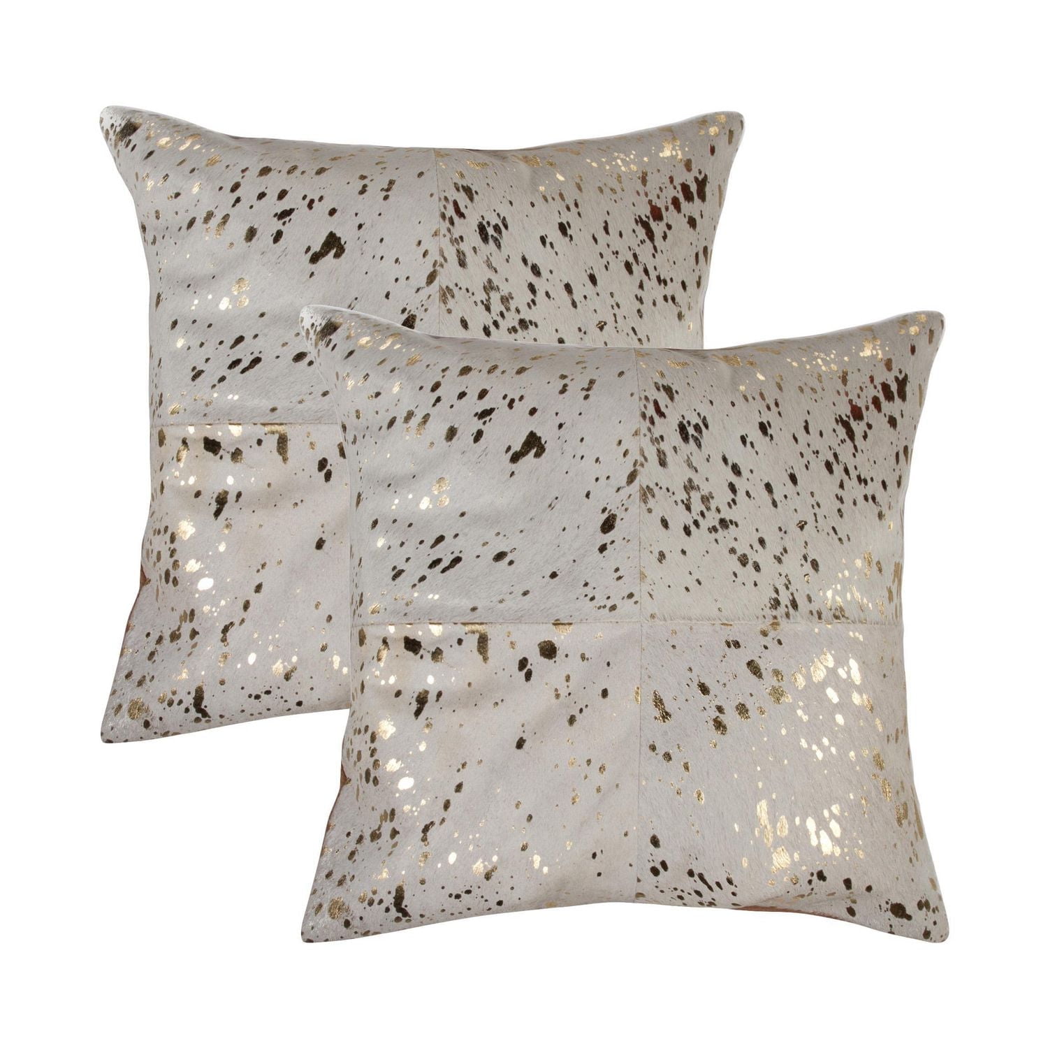 Click here for H-Natural Torino Quattro Cowhide Pillow 18X18 2-Pa... prices