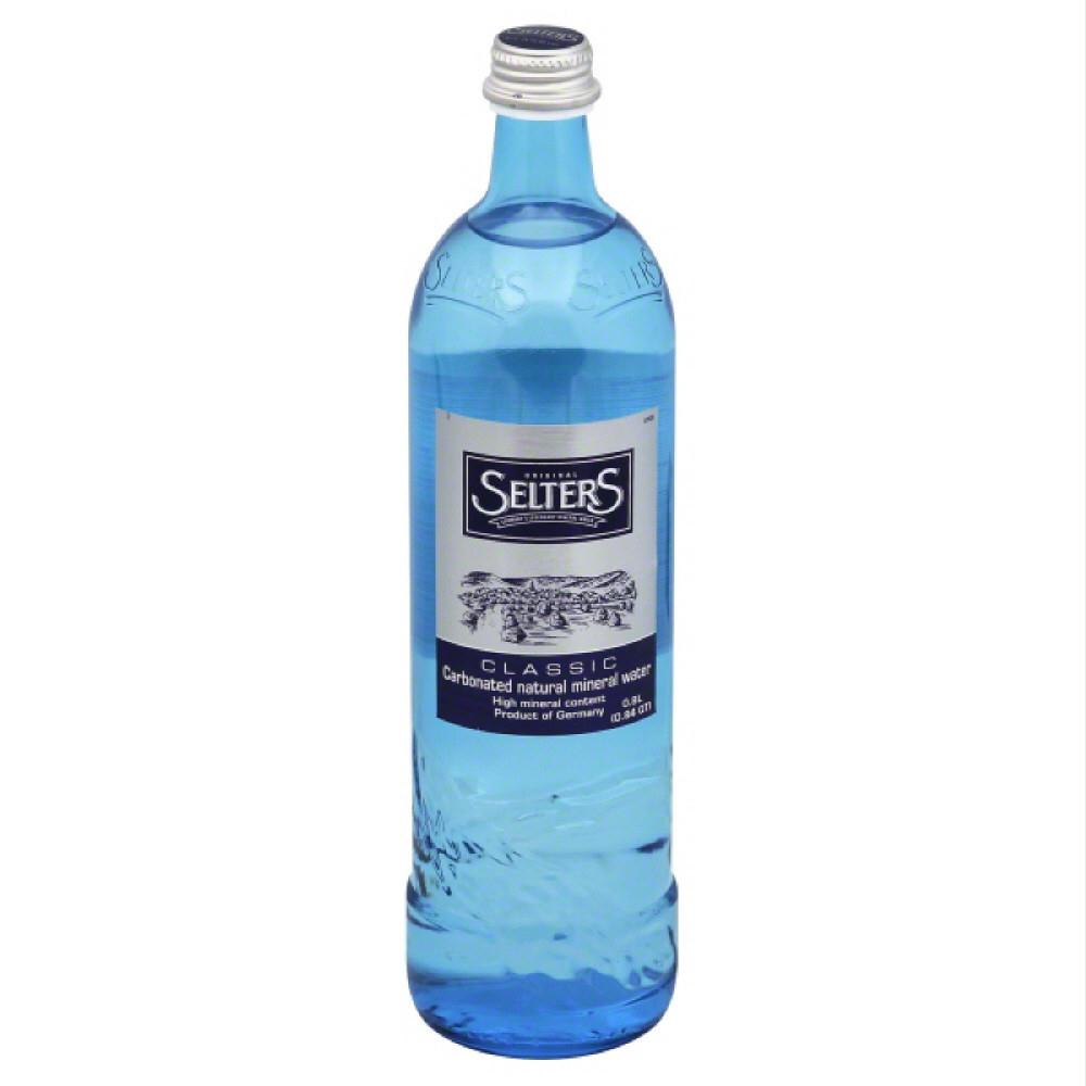 Selters Classic Carbonated Natural Mineral Water, 0.8 Lt (Pack of 12 ...