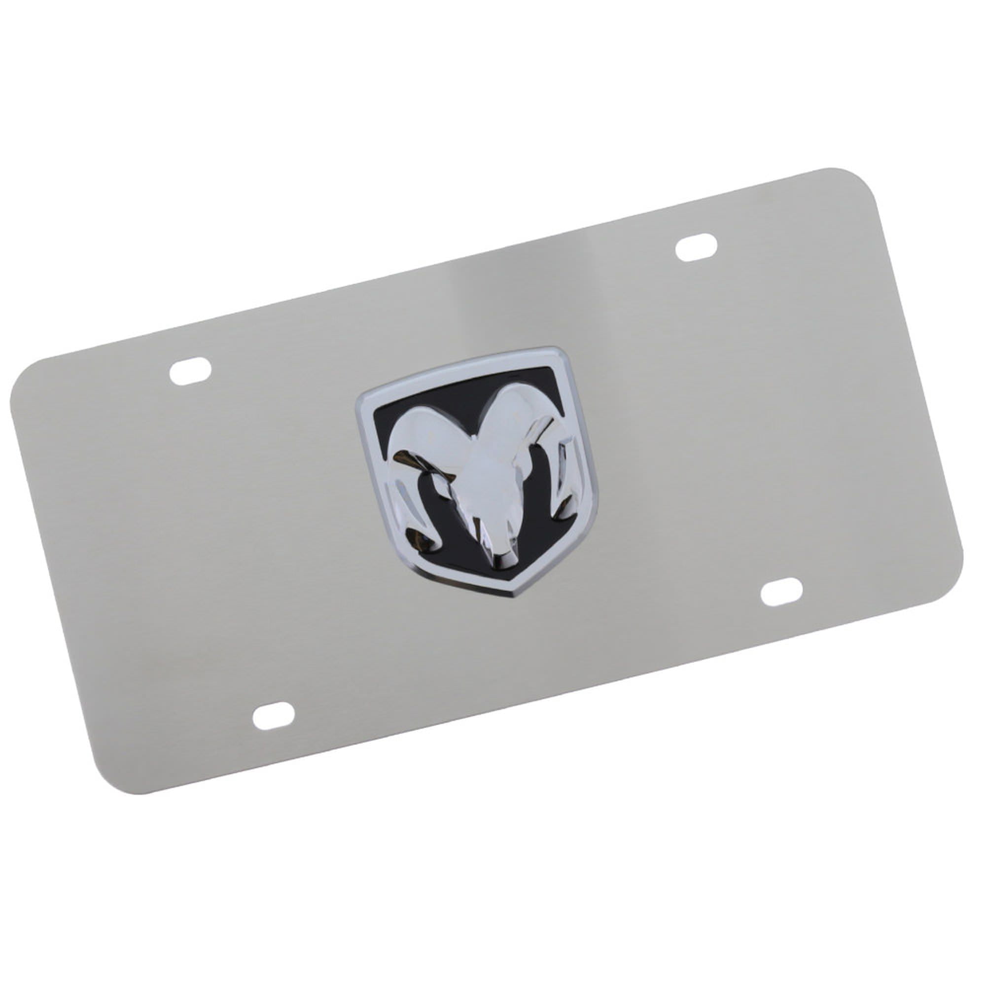 Dodge Ram Logo License Plate (Chrome) - Walmart.com