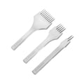Nieyigj White Steel 2 5 10 Prong Leather Craft Punch Tool Set Stitching ...