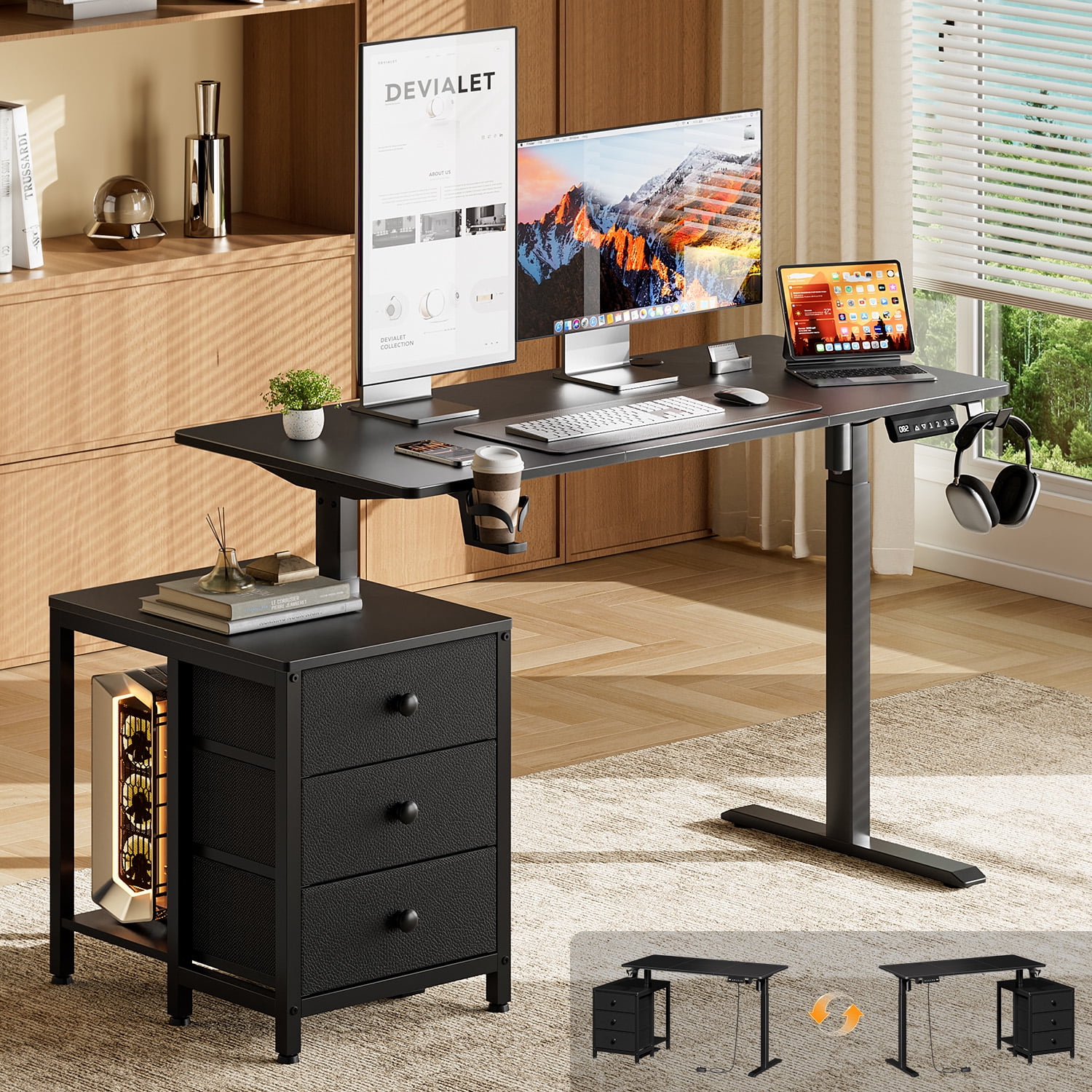 Click here for Kousei Gunaito 47.2 Electric Standing Desk With 3-... prices