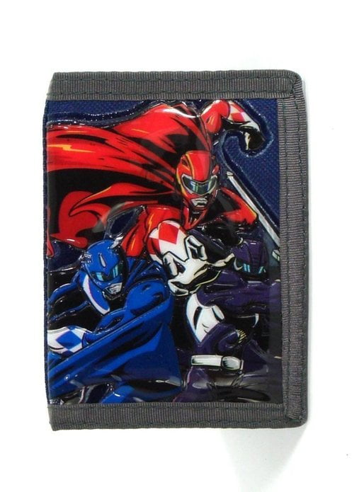 Trifold Wallet - Power Rangers - Red, Blue & Purple Rangers New 217723 ...