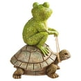 Evergreen Enterprises Riding The Turtle Frog Garden Statue - Walmart.com