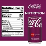 Coca-Cola Cherry Mini Soda Pop Soft Drink, 7.5 fl oz, 6 Pack Cans ...