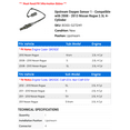 Upstream Oxygen Sensor 1 - Compatible with 2008 - 2013 Nissan Rogue 2 ...