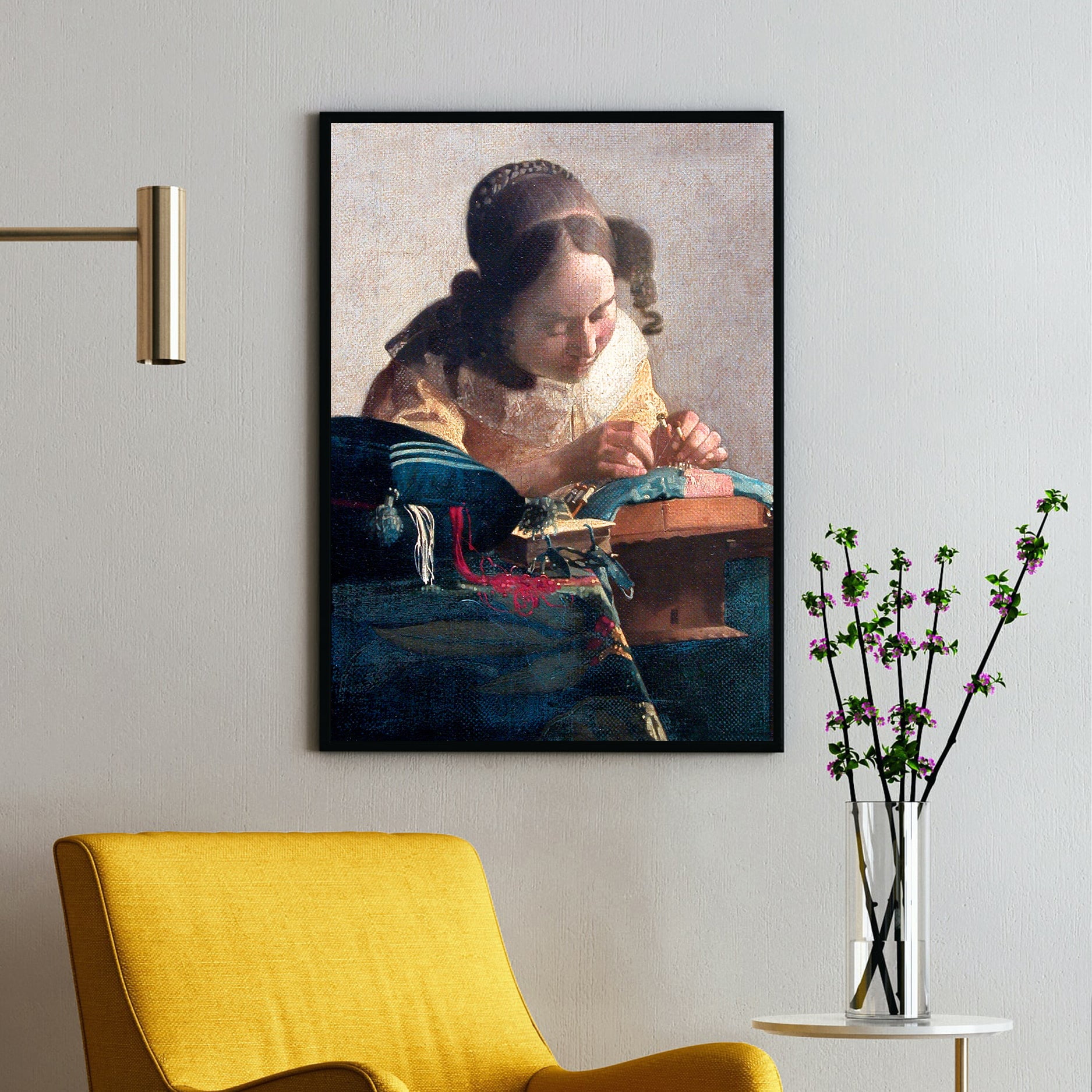 The Lacemaker - ca.1669–1671 | Johannes Vermeer | Premium Fine Art ...