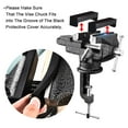 GOXAWEE Universal Bench Vise, 3.15 Inch Table Clamp, 360° Swivel Base ...