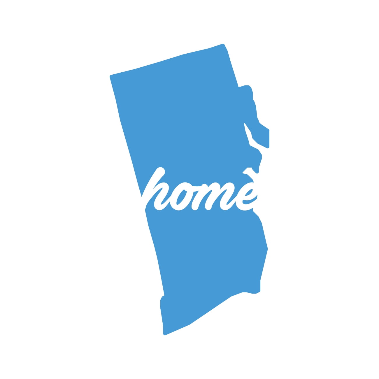 Rhode Island Home Sticker Decal Die Cut - Self Adhesive Vinyl ...