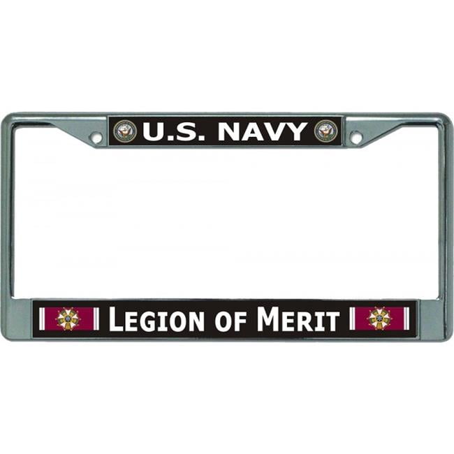 212 Main LPO6004 6 x 12 in. U.S. Navy Legion of Merit Chrome License ...