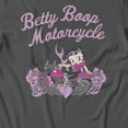 Betty Boop Purple Vintage Motorcycle Betty Men's T Shirt (Charcoal, S ...