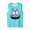 Boys Sleeveless Shirts Kids Summer Print Beach Tank Cool Vest Casual ...