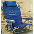 Tommy Bahama Blue Backpack Beach Chair with Storage Pouch, Towel Bar ...