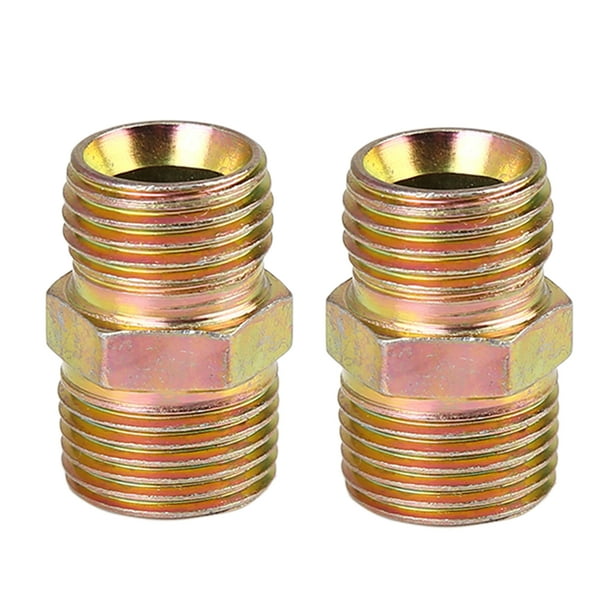 2pcs 3/8" NPT to M16 x 1.5mm Male Car Straight Air Hose Fitting ...