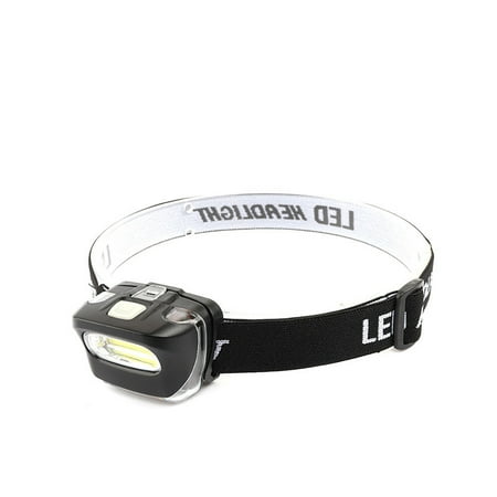 Mini Headlamp Dry Battery Powered Cob Ultra Light Plastic Waterproof ...