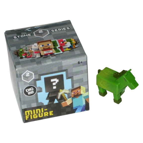 Mattel - Minecraft TNT Series 25 Mini Figure - PIG with Saddle (1 inch ...