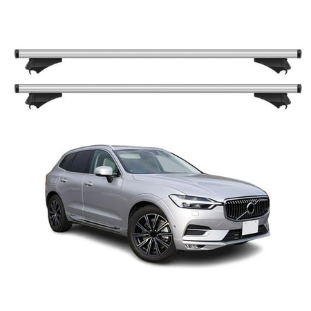 Roof Rack For Volvo XC60 2018-2022 Cross Bars Carrier Aluminum Silver 2 ...