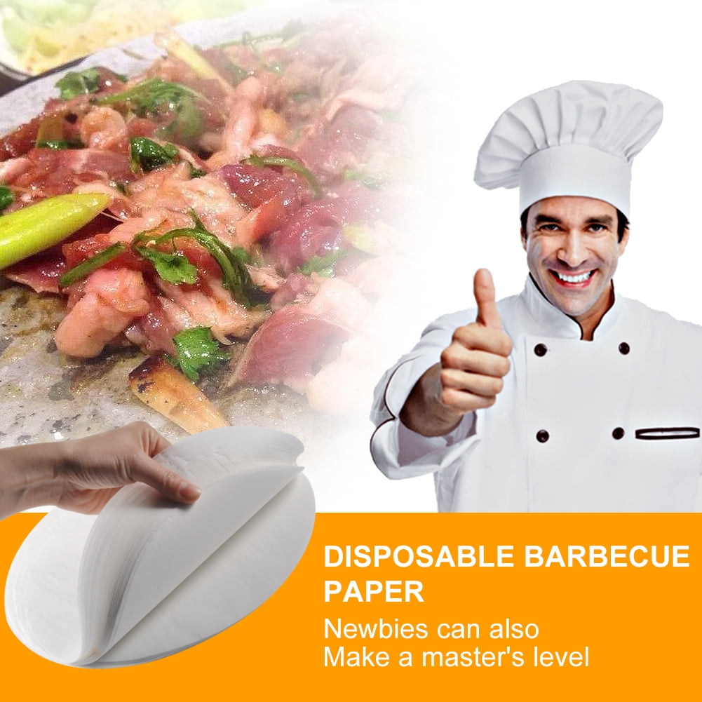 LAFGUR 100Pcs Non-stick BBQ Paper Barbecue Paper, Grill Paper, Grilling ...