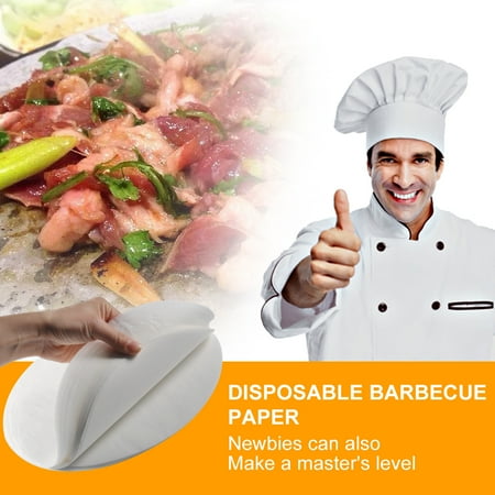 LAFGUR 100Pcs Non-stick BBQ Paper Barbecue Paper, Grill Paper, Grilling ...