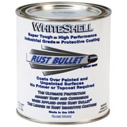 Rust Bullet BlackShell - UV, Scratch, Chip-Resistant, Protective Rust Paint, Glossy Black, Quart ...
