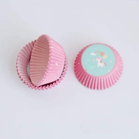 KCSD 100 Cupcake Liners Wrappers Cakes Liner Papers Greaseproof Non ...