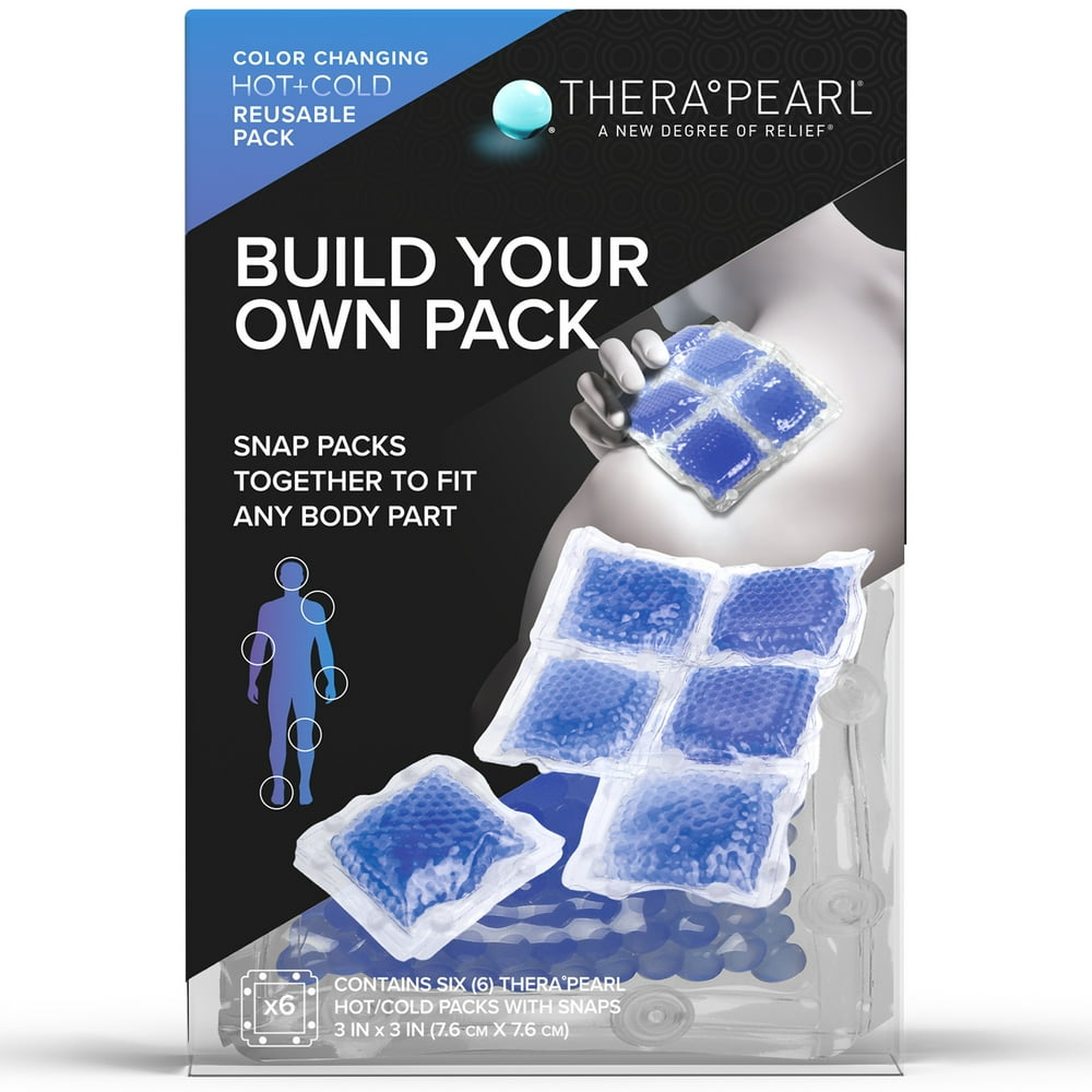 TheraPearl Color Changing Hot + Cold Reusable Build Your Own Pack, Pain ...
