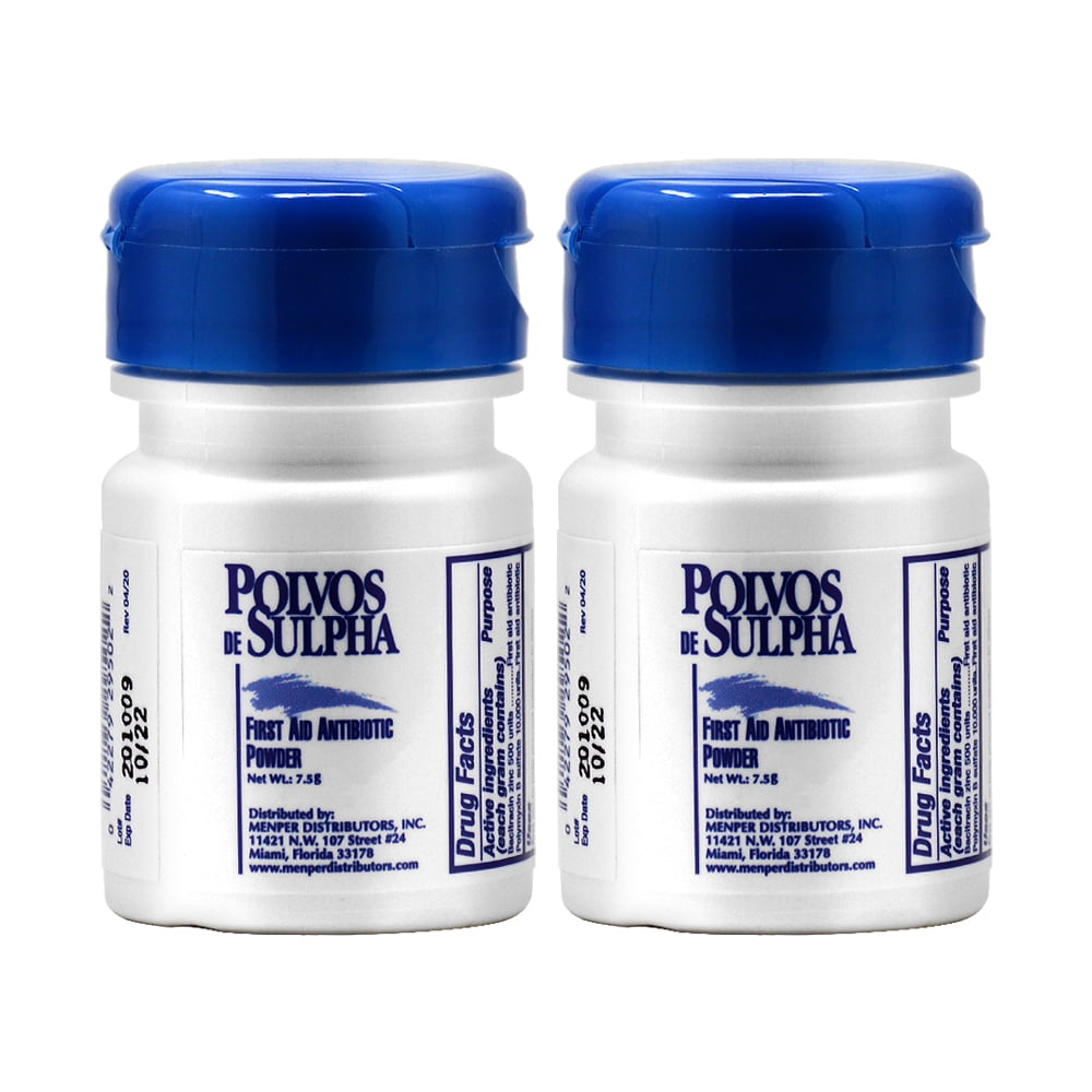 Polvo Sulpha 7.5grm (Pack of 2) - Walmart.com