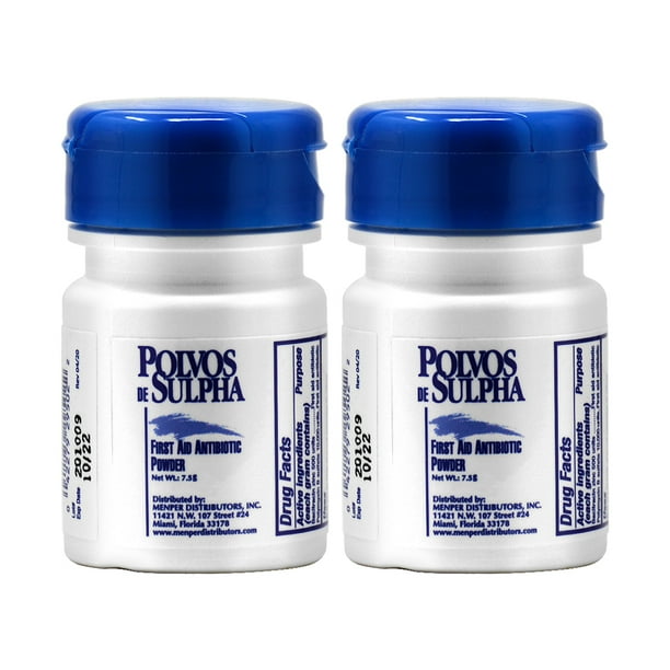 Polvo Sulpha 7.5grm (Pack of 2) - Walmart.com