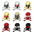 Upgrades Cool 3D Skull Crossbones Metal Decals Skull & Crossbones ...