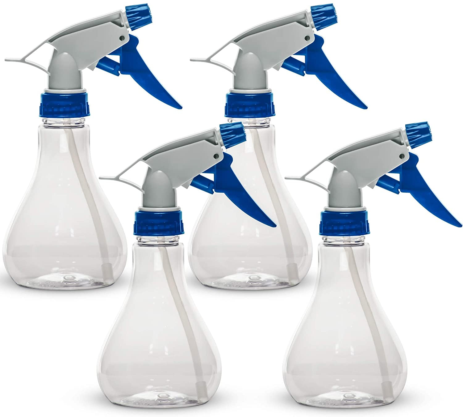 DecorRack 4 Plastic Spray Bottles 10oz Clear Empty Spray Bottle with ...