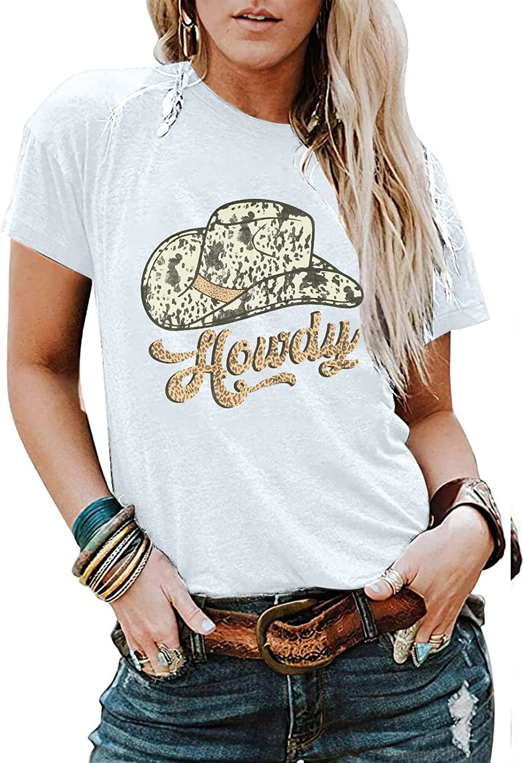 Howdy Tshirt Women Country Southern Shirts Rodeo Cowgirl Western Shirt ...