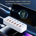 12Port Electrical Socket USB Type C And USB A Charging Hubs With 66W ...