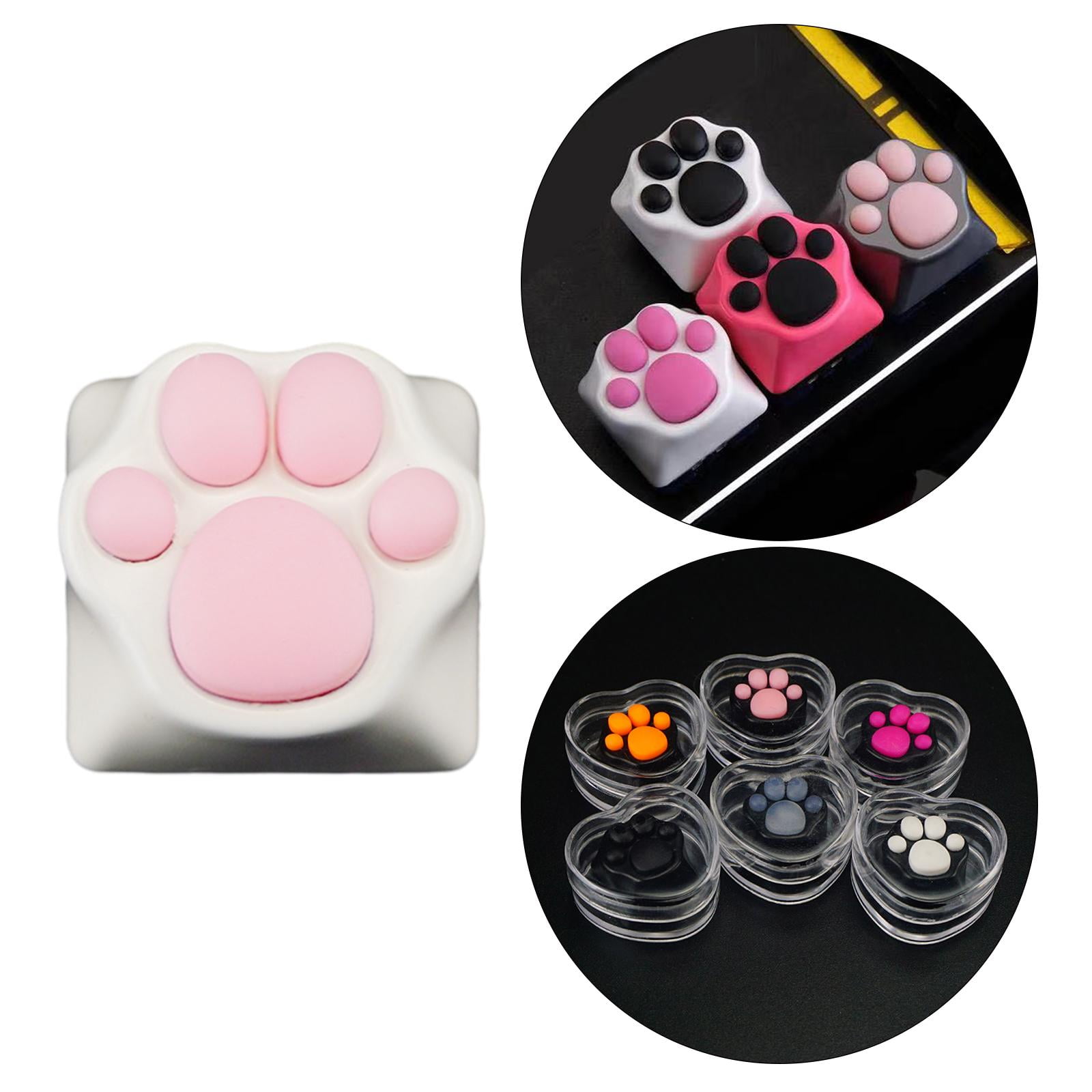 Teclas de metal con forma de pata de gato, tecla personalizada, garra ...