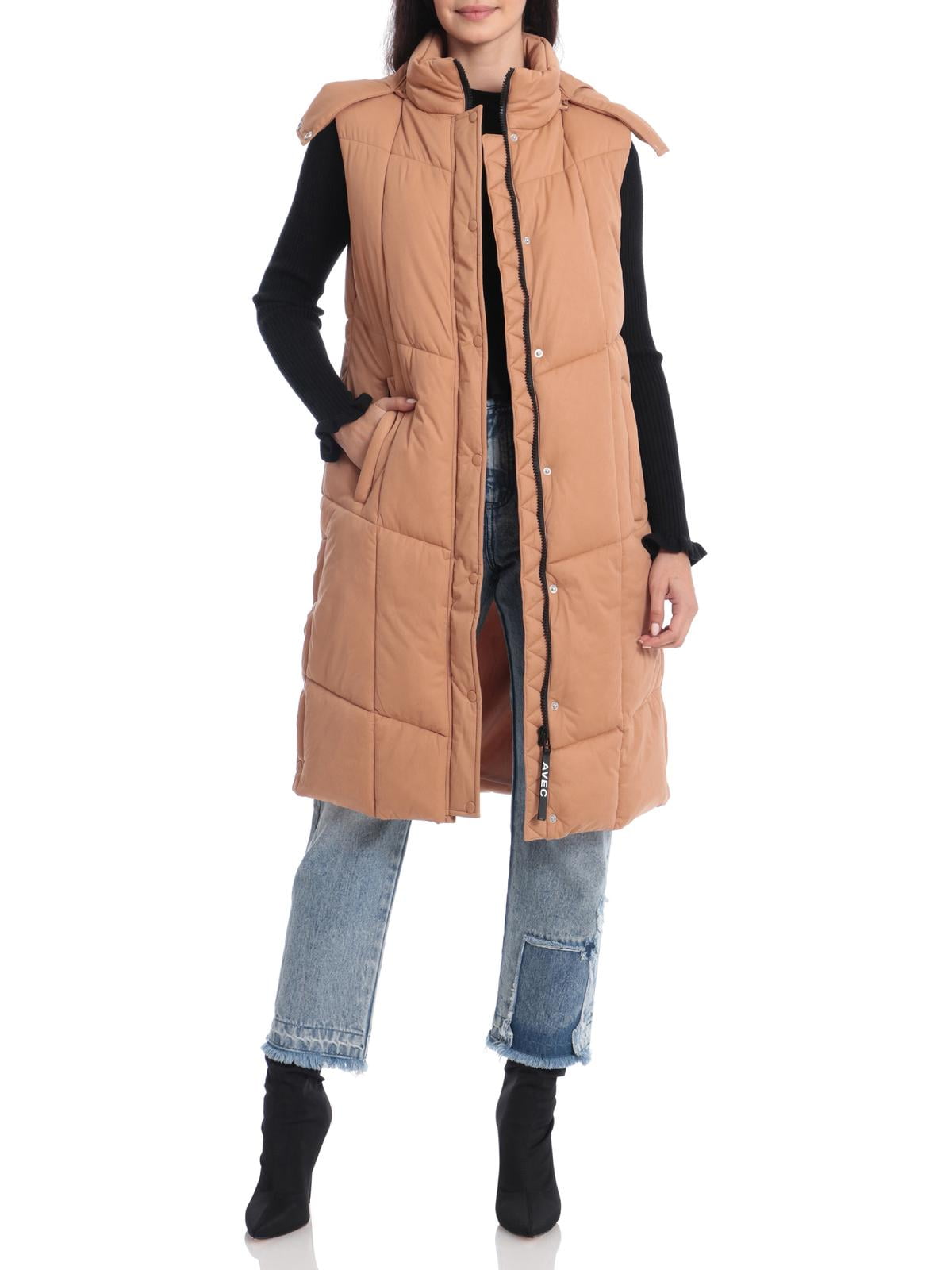Aves Les Filles Women's Quilted Longline Puffer Vest - Walmart.com