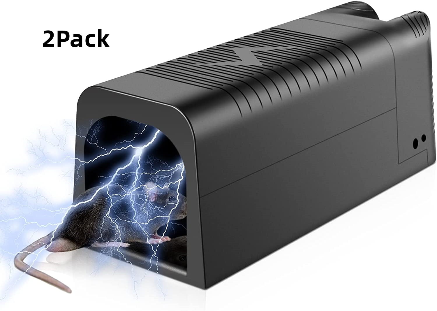 Electric Rat Trap with 2000V Humane Shock Chamber Mouse Killer Zapper ...