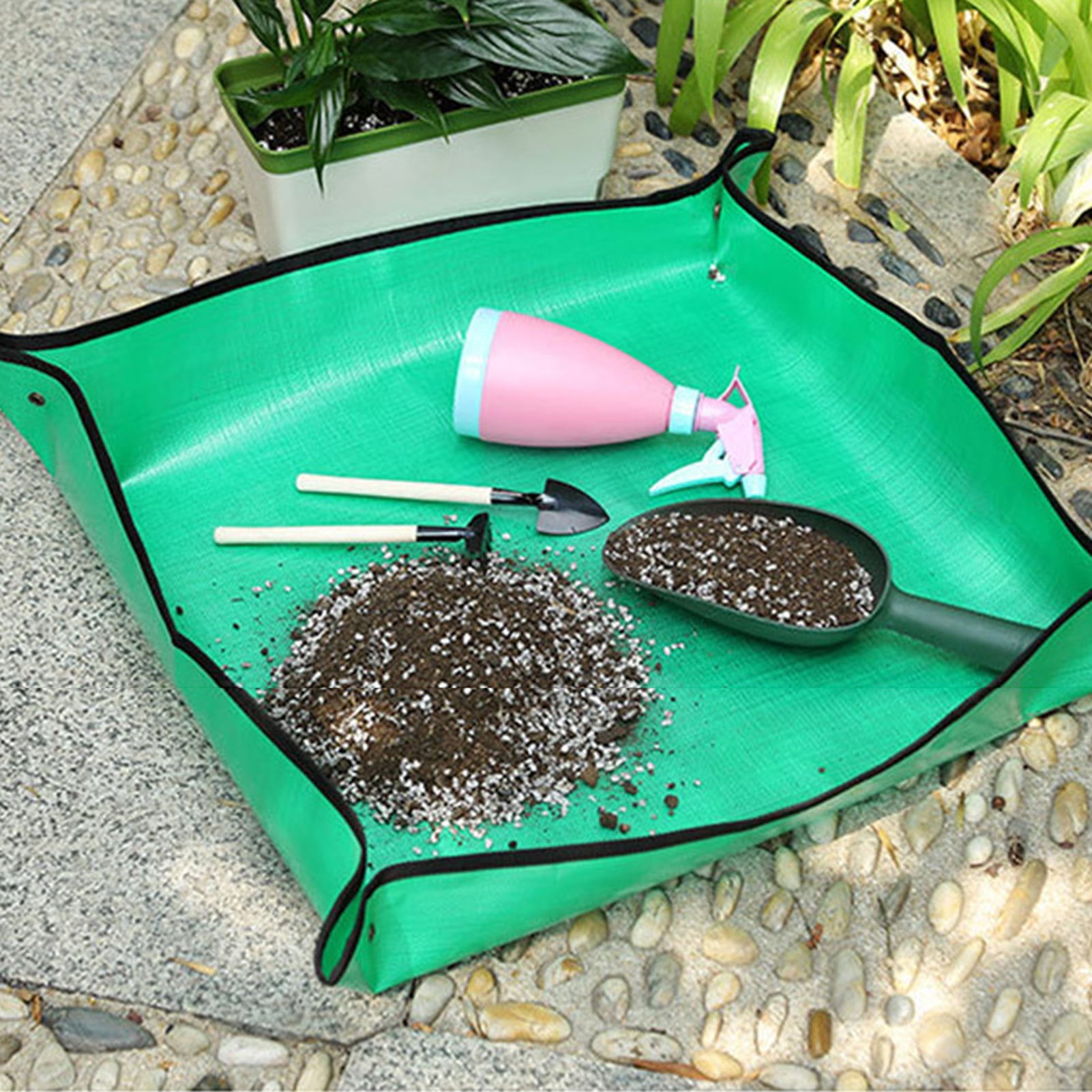 Travelwant Plant Repotting Mat Waterproof Oxford and PVC Transplanting ...