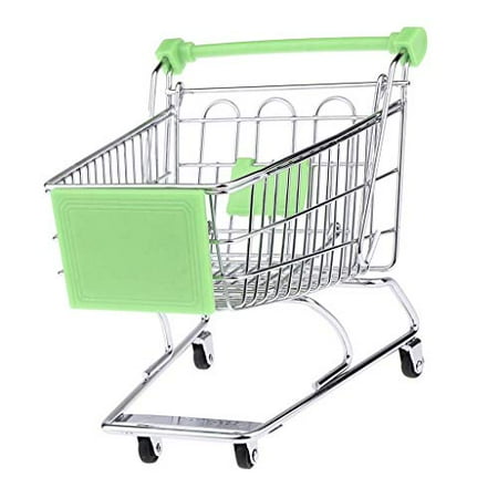 Mini Shopping Cart Miniature Supermarket Handcart Shopping Utility Cart ...