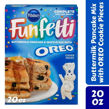 Pillsbury Funfetti Complete Buttermilk Pancake and Waffle Mix with OREO ...
