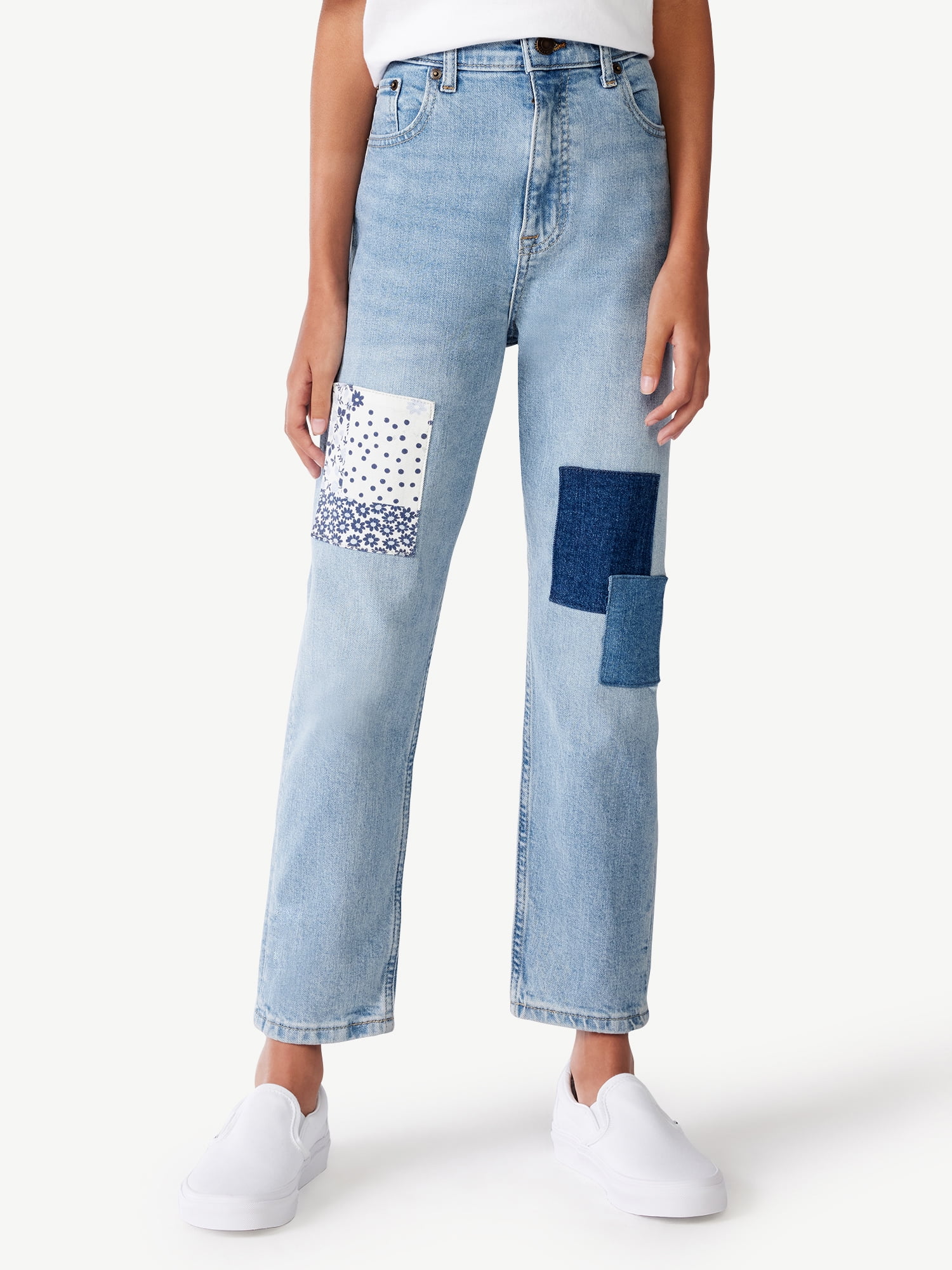 Free Assembly Girls High Rise Jeans, Sizes 5-18 - Walmart.com