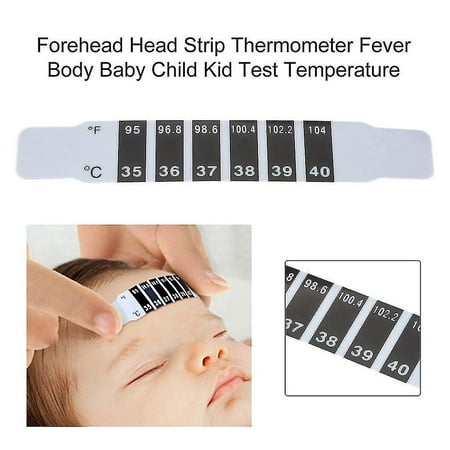 Forehead Head Strip Thermometer Fever Body Baby Child Kid Test ...