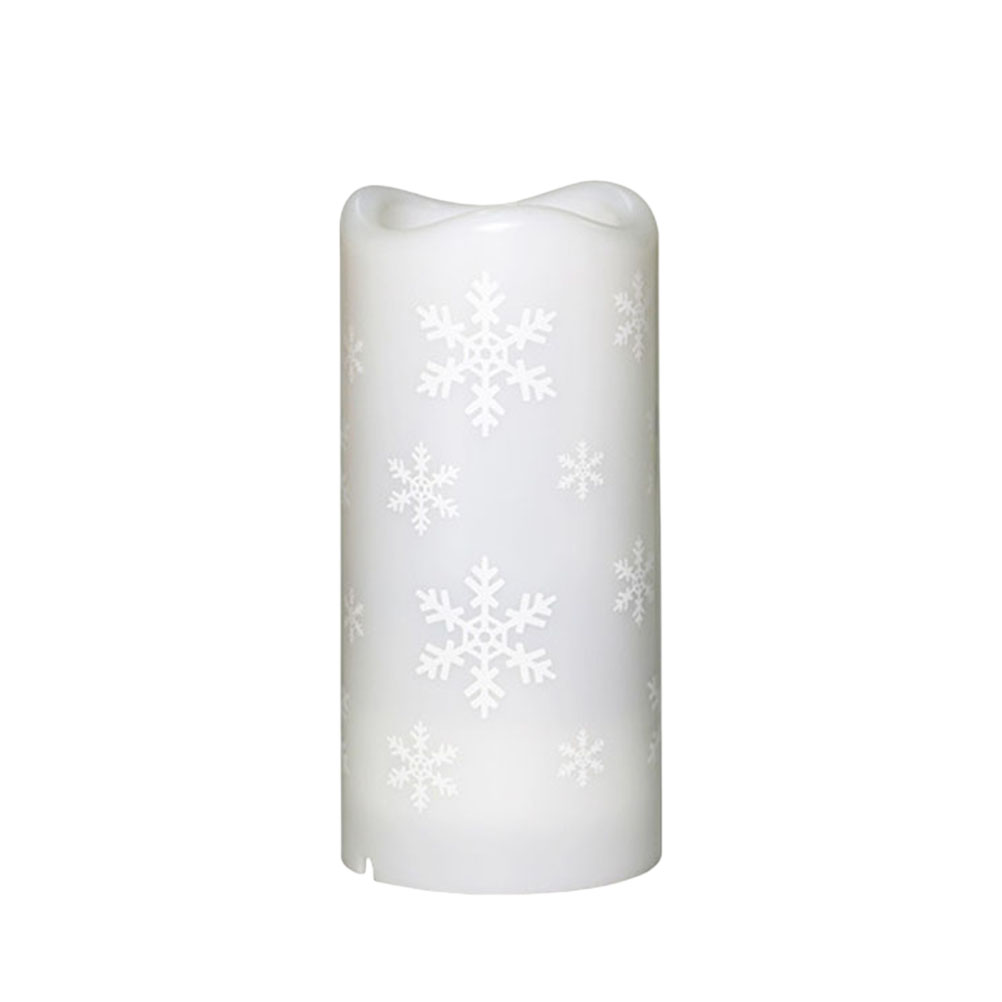 Christmas LED Night Light Non-smoke Decorative Candle Lights Snowflake ...