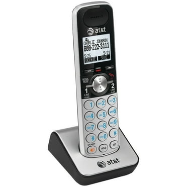 AT&T TL86009 DECT 6.0 2-line Telephone Accessory Handset, 1, Silver ...