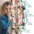 Blackout Kids Curtains,Shepherd Dog and Flower Floral Childrens ...