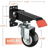 Workbench Casters kit 660 Lbs - Retractable Casters Heavy Duty Bench ...