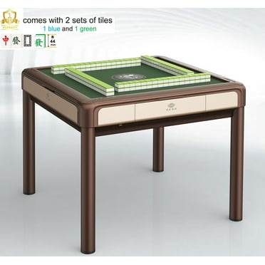 Folding Automatic Mahjong Table Home Gathering Puzzle Game with 2 Sets ...