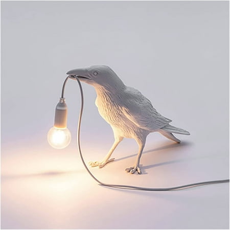 Raven Table Lamp, Resin Crow Standing Desk Led Lighting Fixture, Raven ...