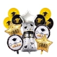 Graduation Celebration Foil Balloon Set Black Gold Commencement Party ...