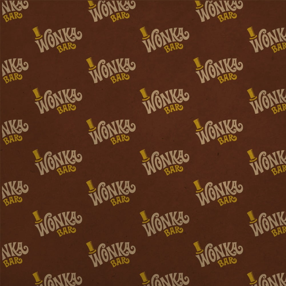 Willy Wonka and the Chocolate Factory Wonka Bar Logo Premium Kraft Roll ...